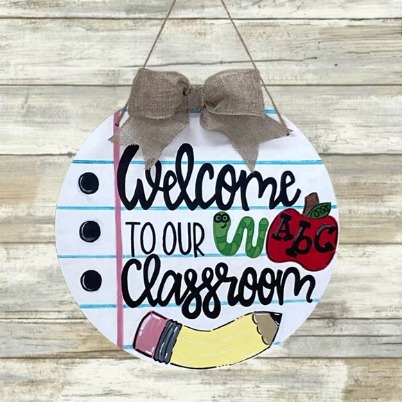 Hand Crafted | Wall Decor | Handmade Classroom Door Sign | Poshmark